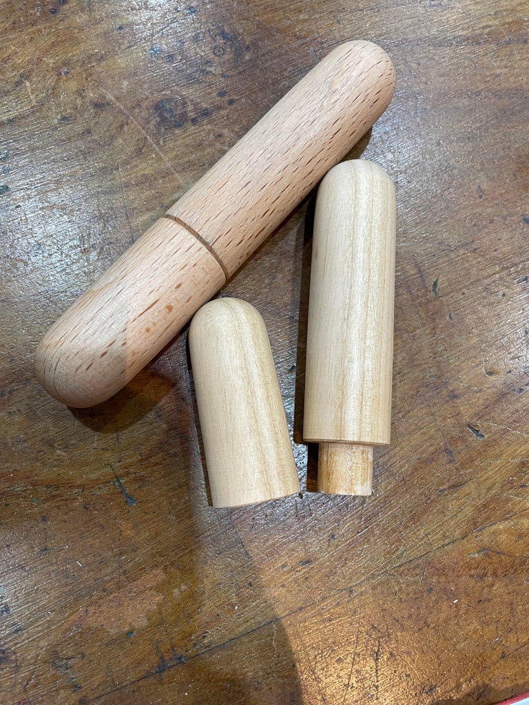 Hand turned wooden needle case. – Ewe and Ply